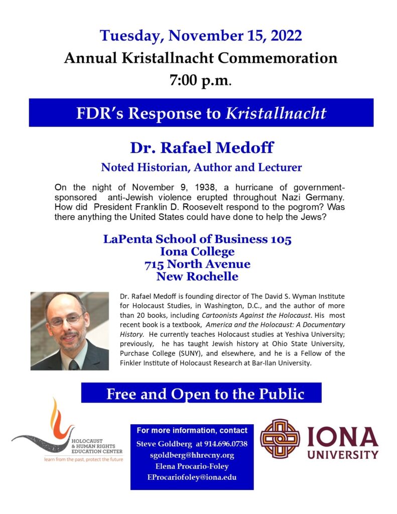 Holocaust & Human Rights Education Center and Iona University Annual ...